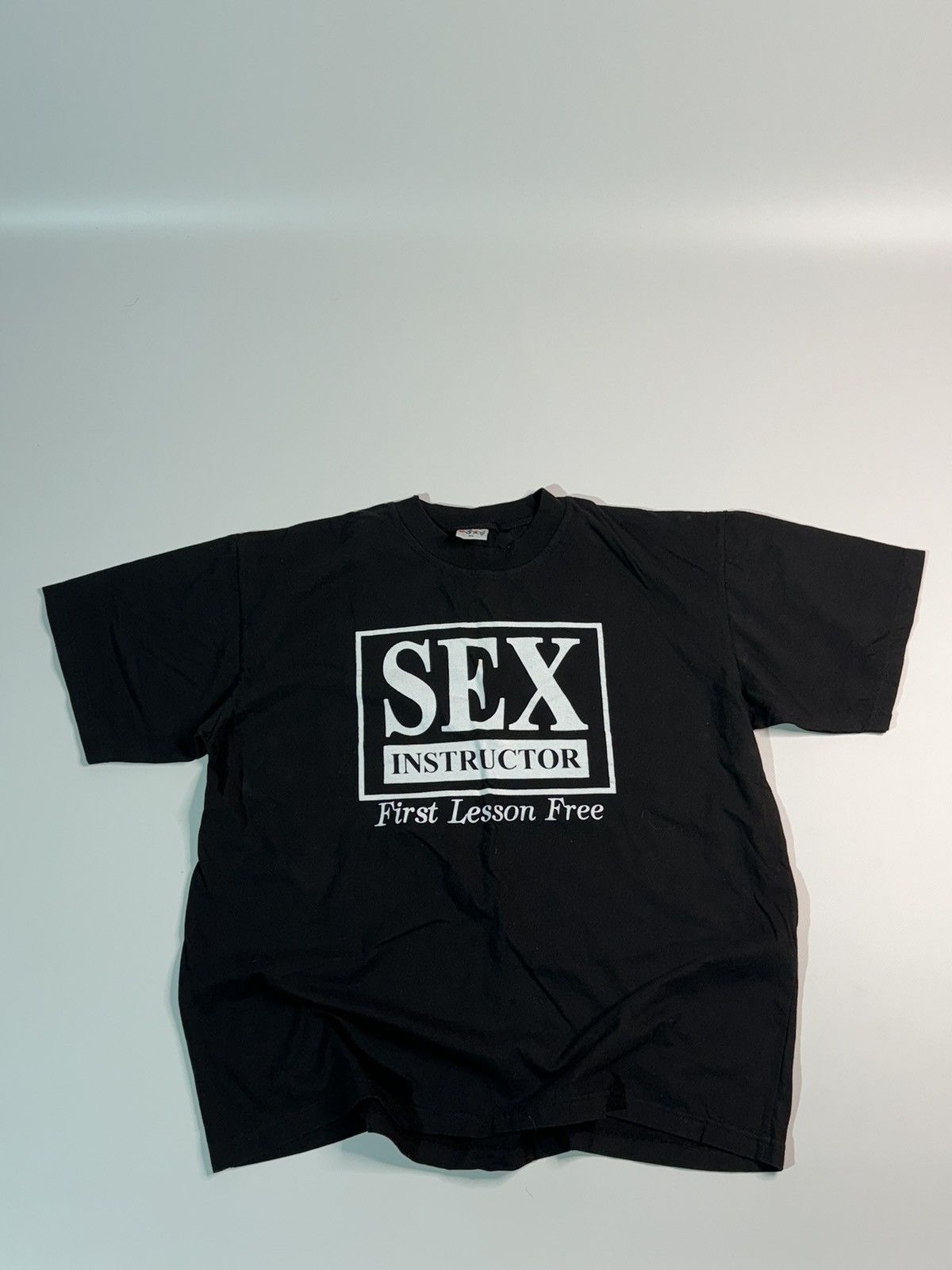 Vintage Y2k Sex Instructor Art Humor Porn Star Hook Ups Swag Drip T 0546