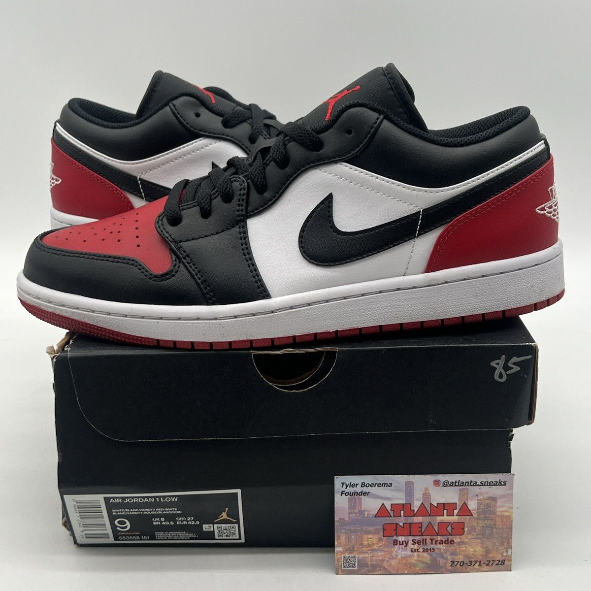 Nike Air Jordan 1 Low bred toe 2.0 | Grailed