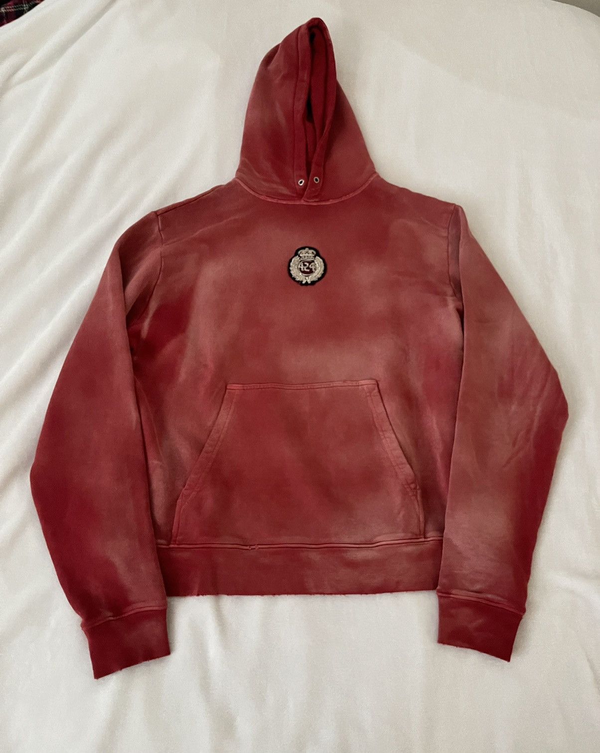 424 424 Red College Hoodie Size M | Grailed