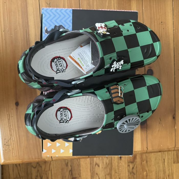 Crocs Crocs Demon Slayer x Echo Clog “Tanjiro” Green | Grailed