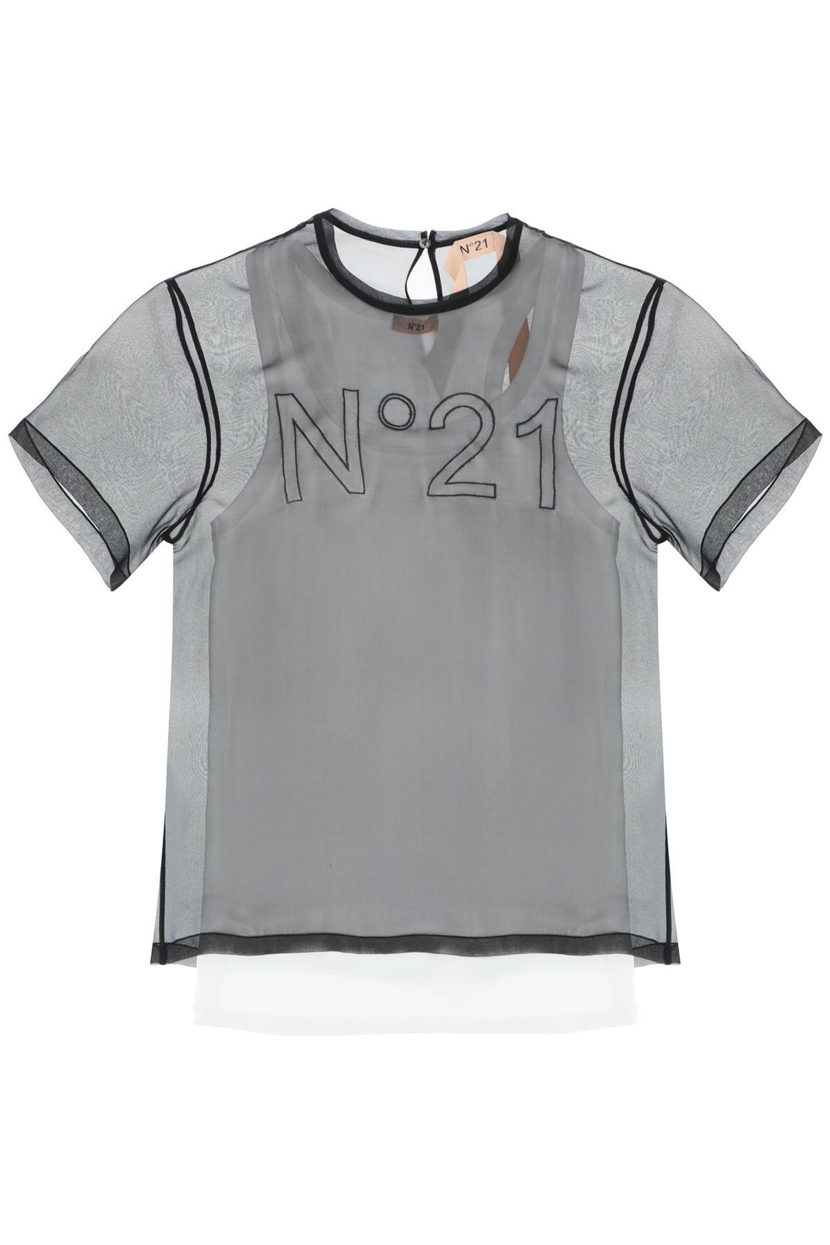 N21 Georgette T-Shirt With Logo | Grailed