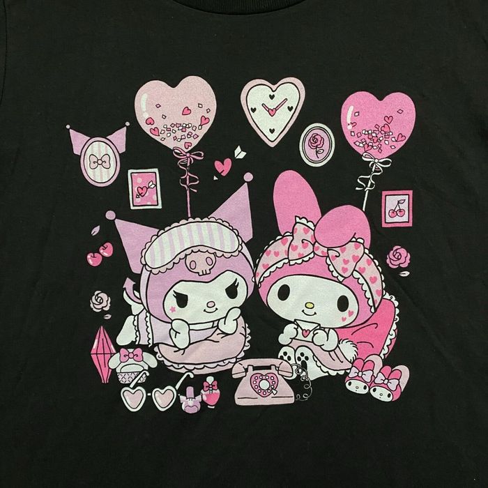 Fruit Of The Loom Kuromi & My Melody Slumber Party by Sanrio T-Shirt ...
