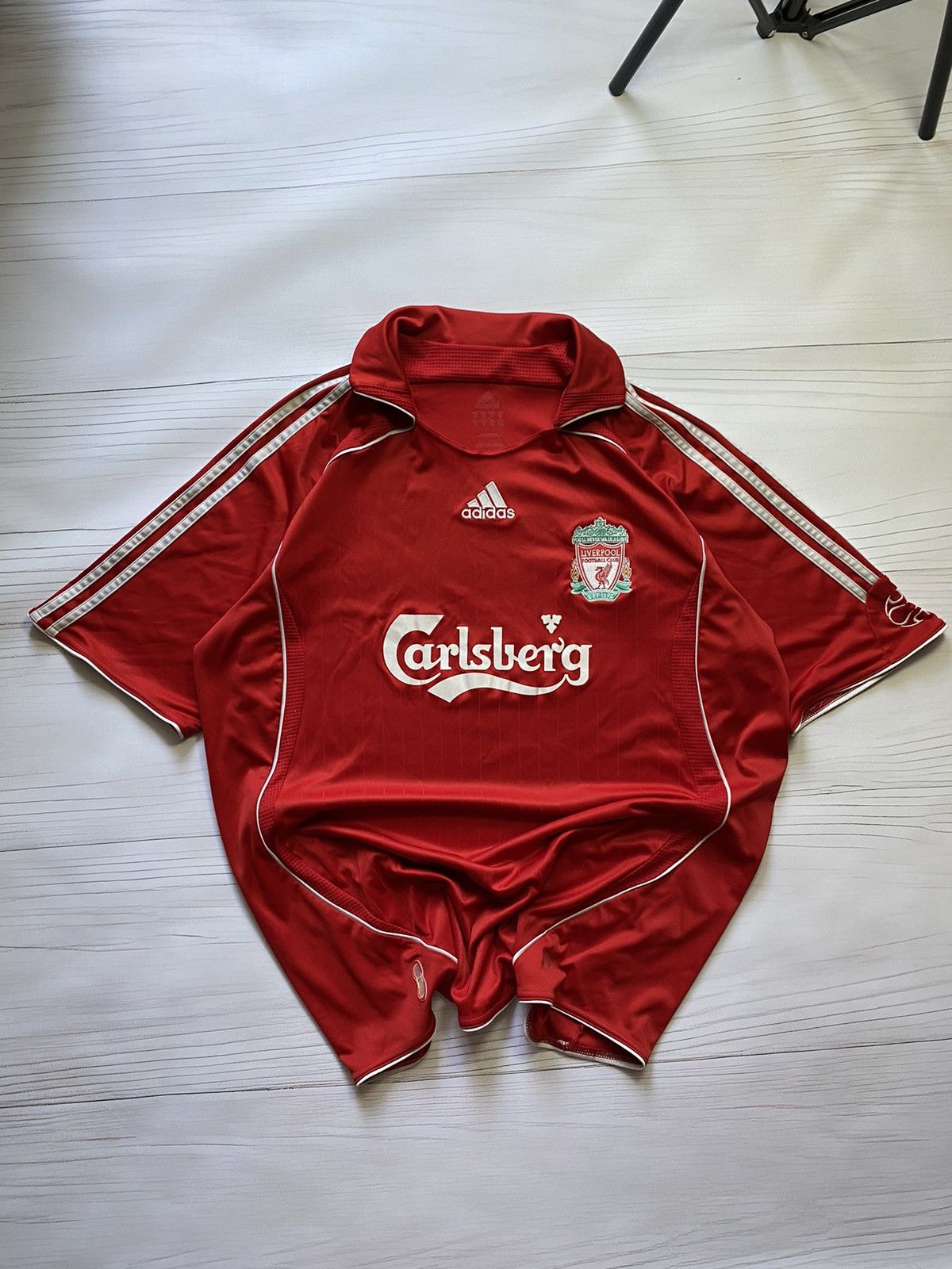 Vintage Vintage Adidas Liverpool 2007/08 Home Football Shirt Jersey ...