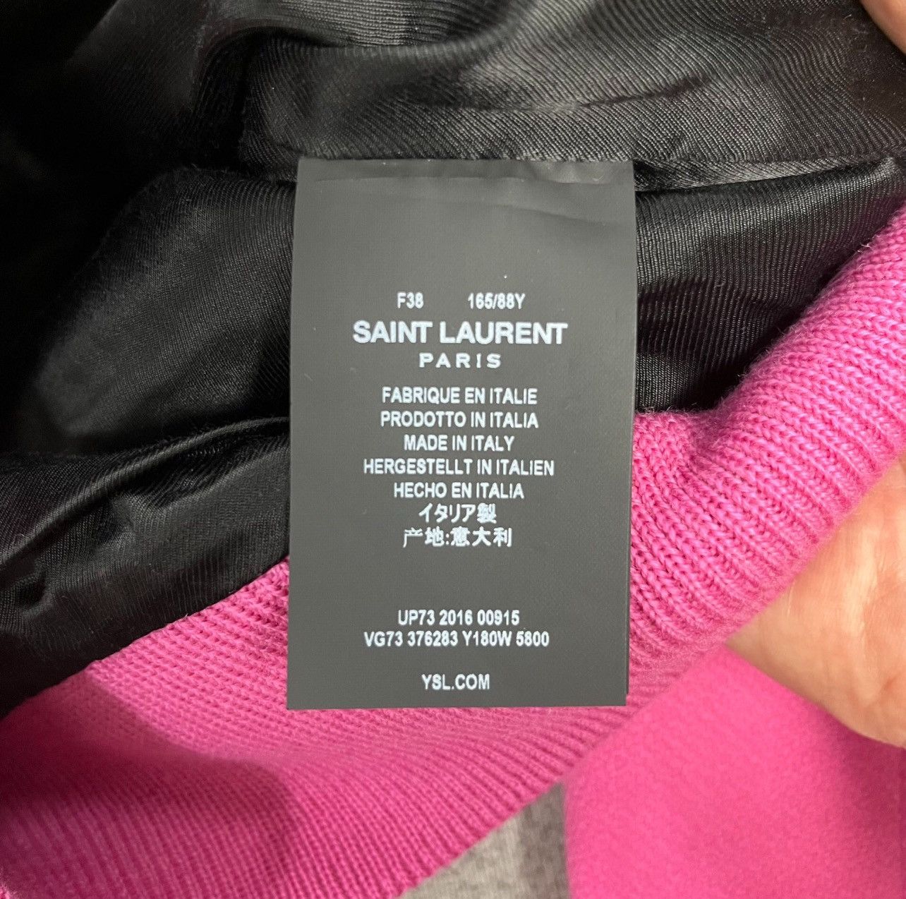 Saint Laurent Paris *RARE* SLP Teddy Jacket PINK Hedi Slimane | Grailed