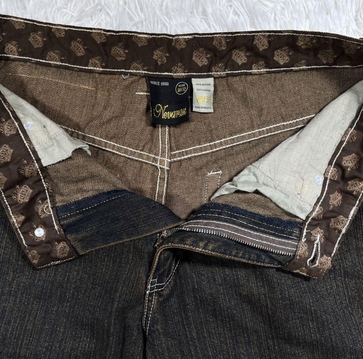 Japanese Brand 🇯🇵🔥Japanese Brand wagara embroidered jeans baggy denim ...