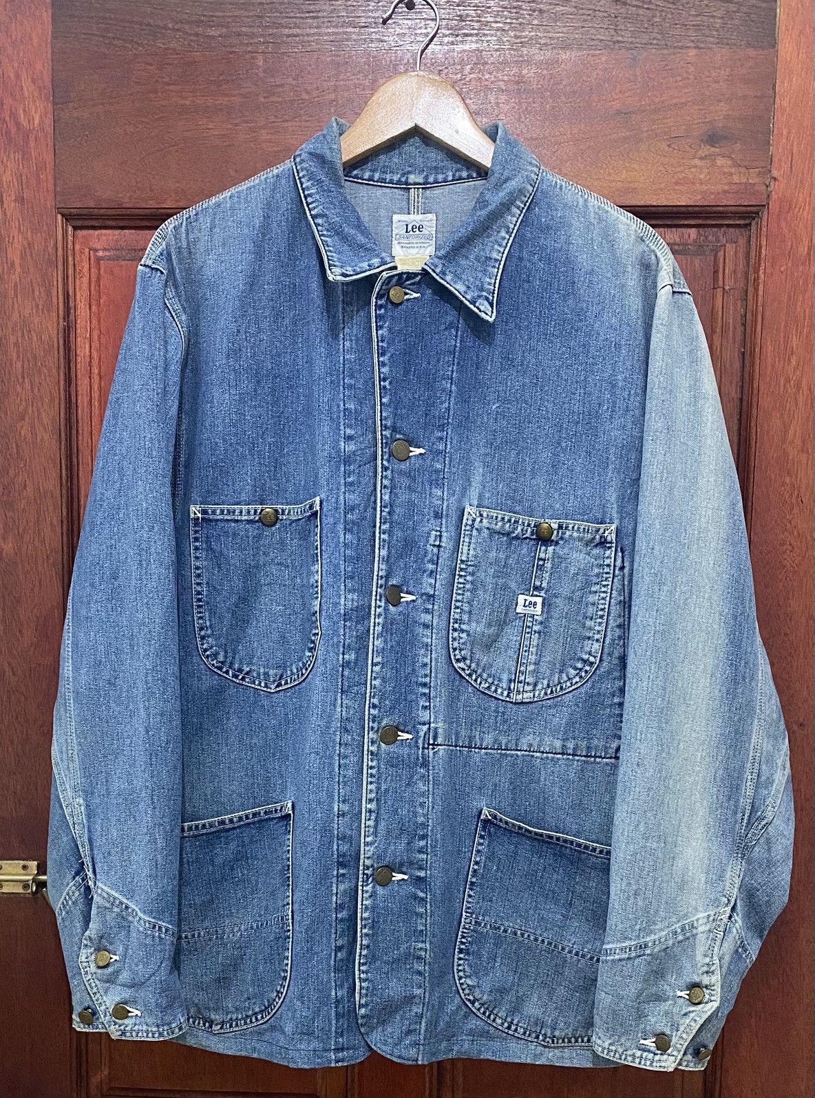 Lee × Vintage Vintage Lee Chore Denim Workwear Jacket 4 Pocket | Grailed