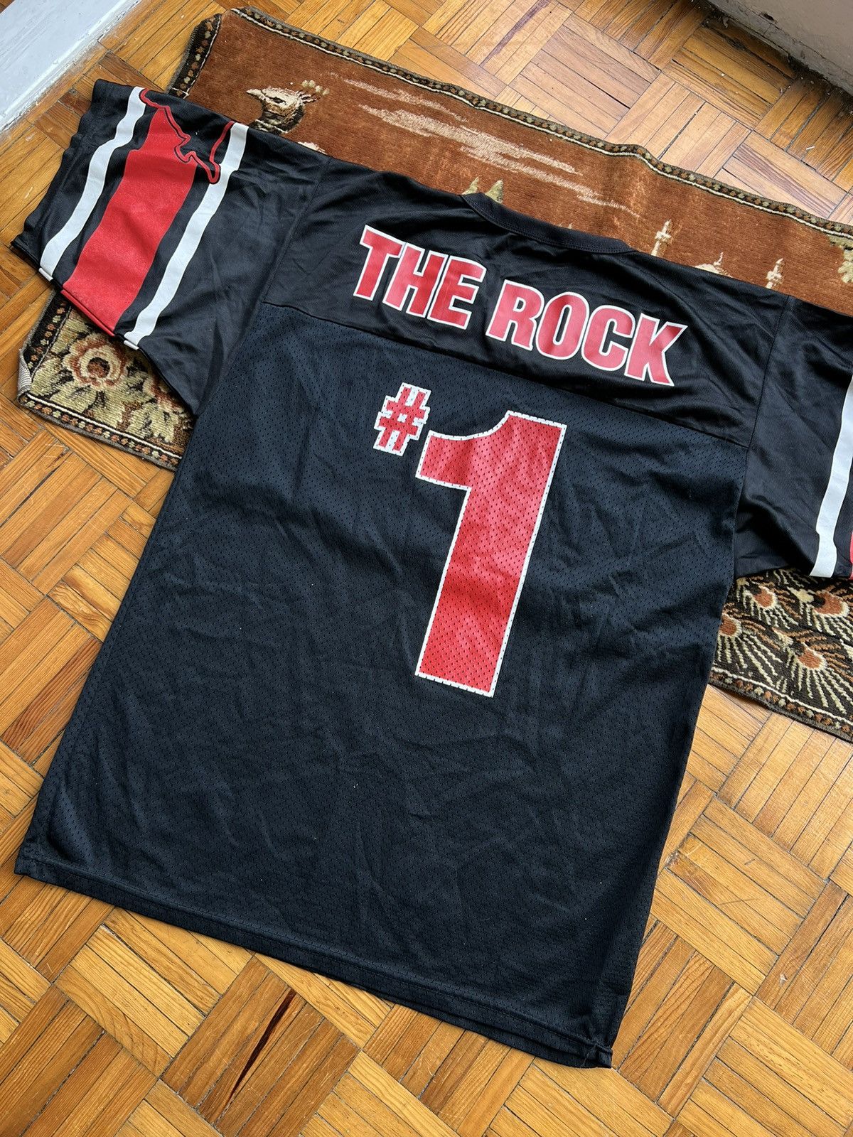 Vintage 90s The Rock Number One Wrestling Jersey | Grailed