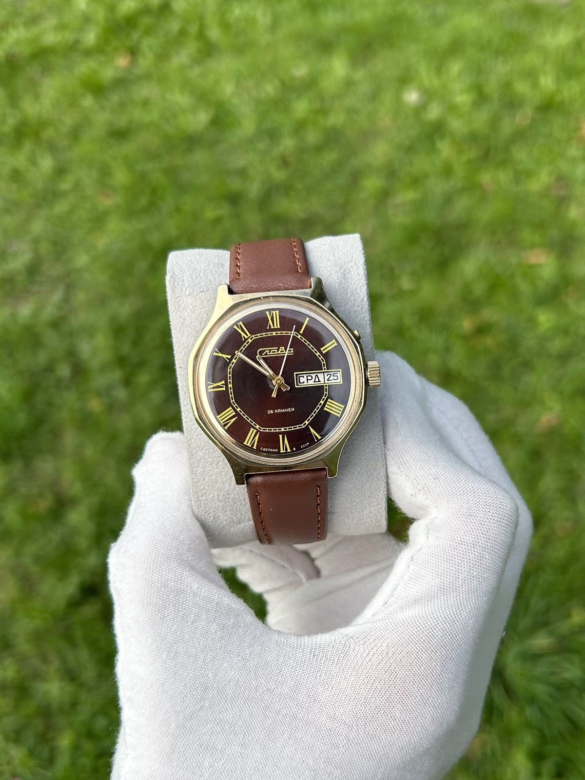 Vintage × Watch × Watches Vintage Watch Slava Mechanical Made in USSR ...