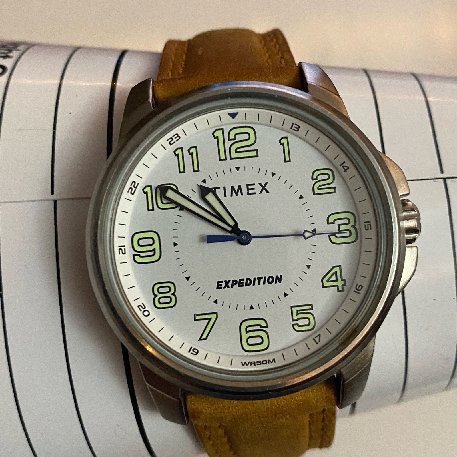 Timex Timex Expedition Stainless Steel Leather Watch New Battery | Grailed