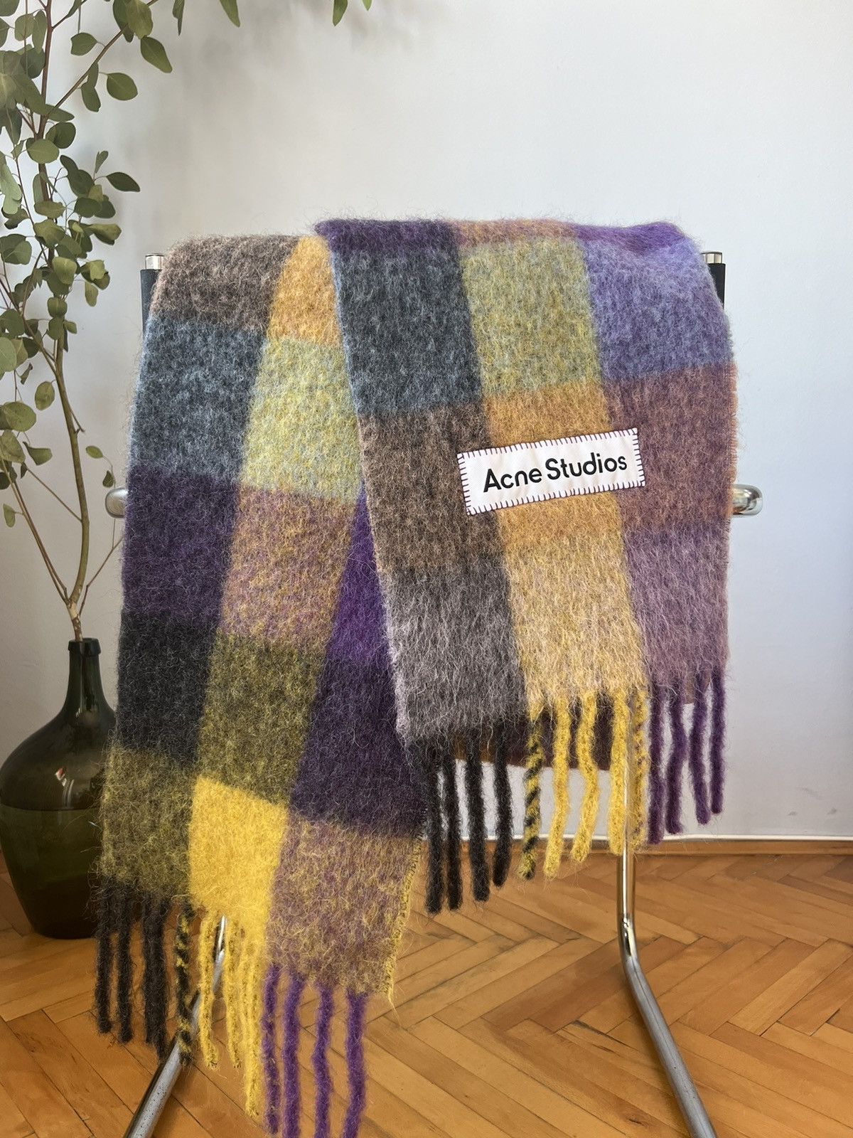Acne Studios Acne Studios Mohair Checked Scarf | Grailed
