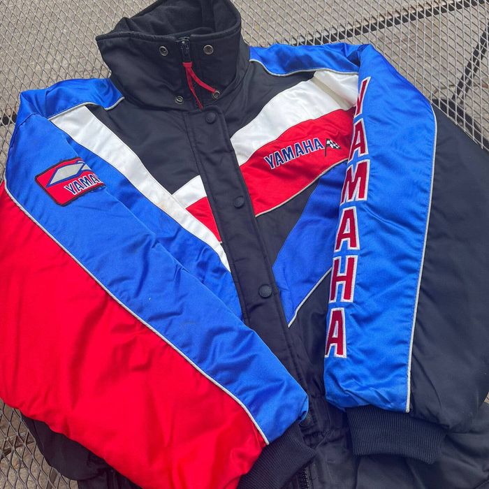 Yamaha Vintage Red White & Blue YAMAHA Winter Jacket Coat | Grailed
