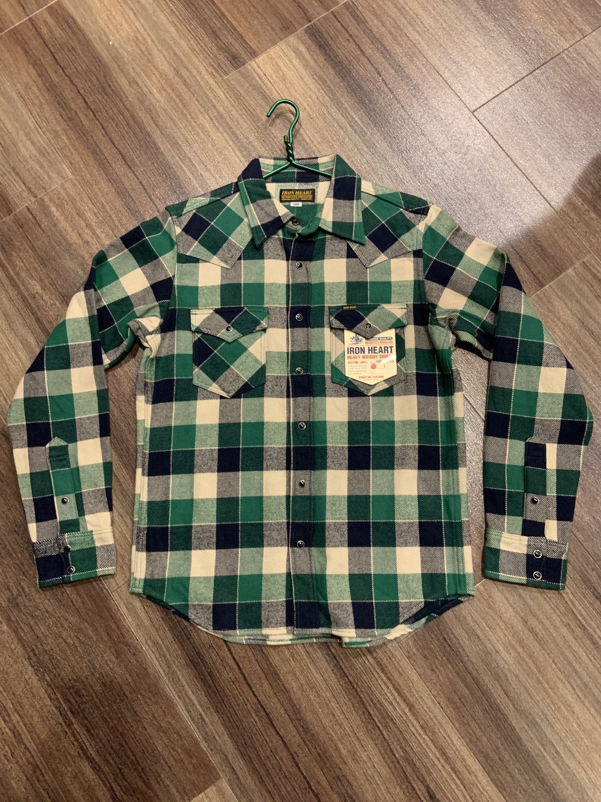 Iron Heart IHSH-203 - Ultra Heavy Small Block Check Western | Grailed