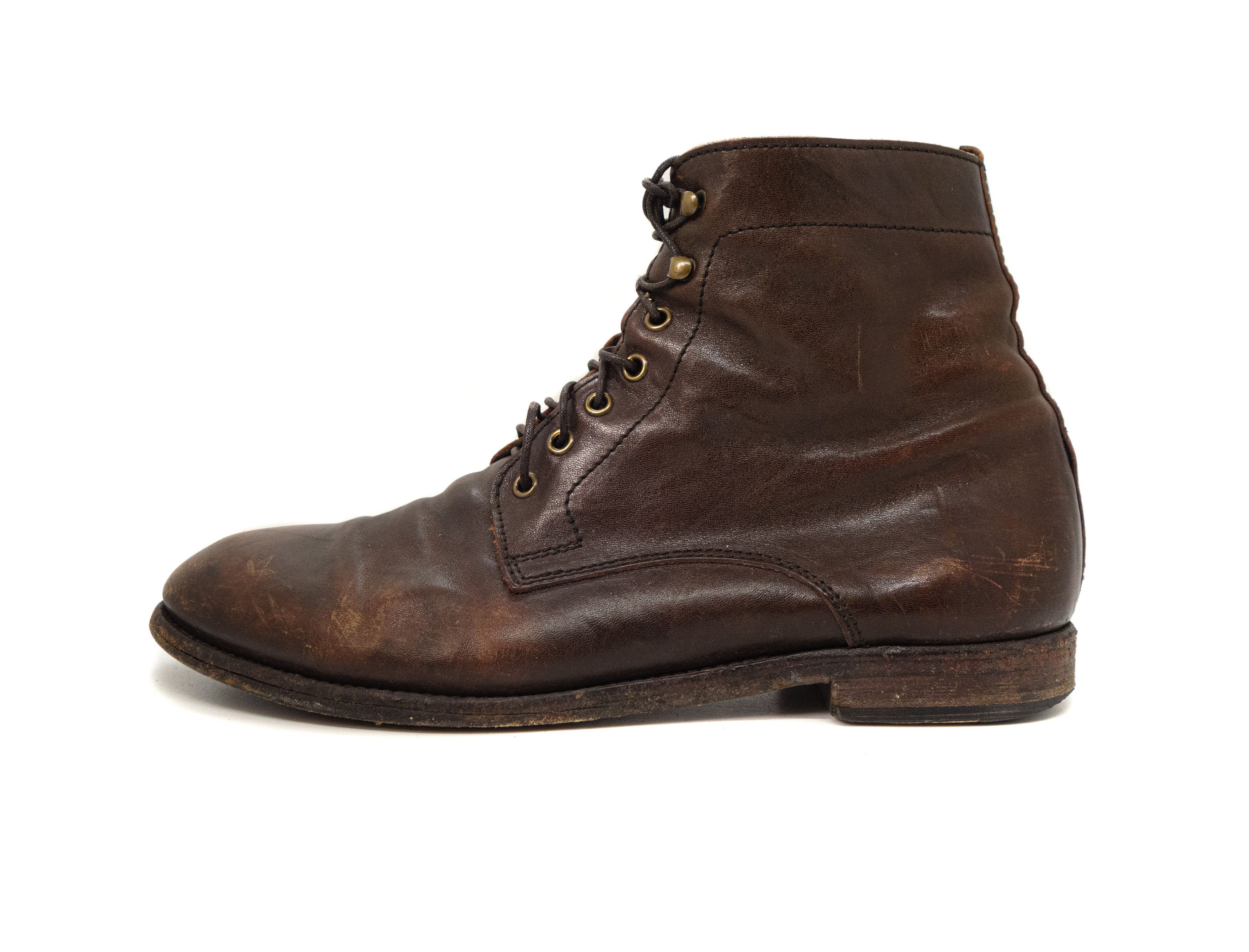 MoMA Combat Leather High Boots | Grailed