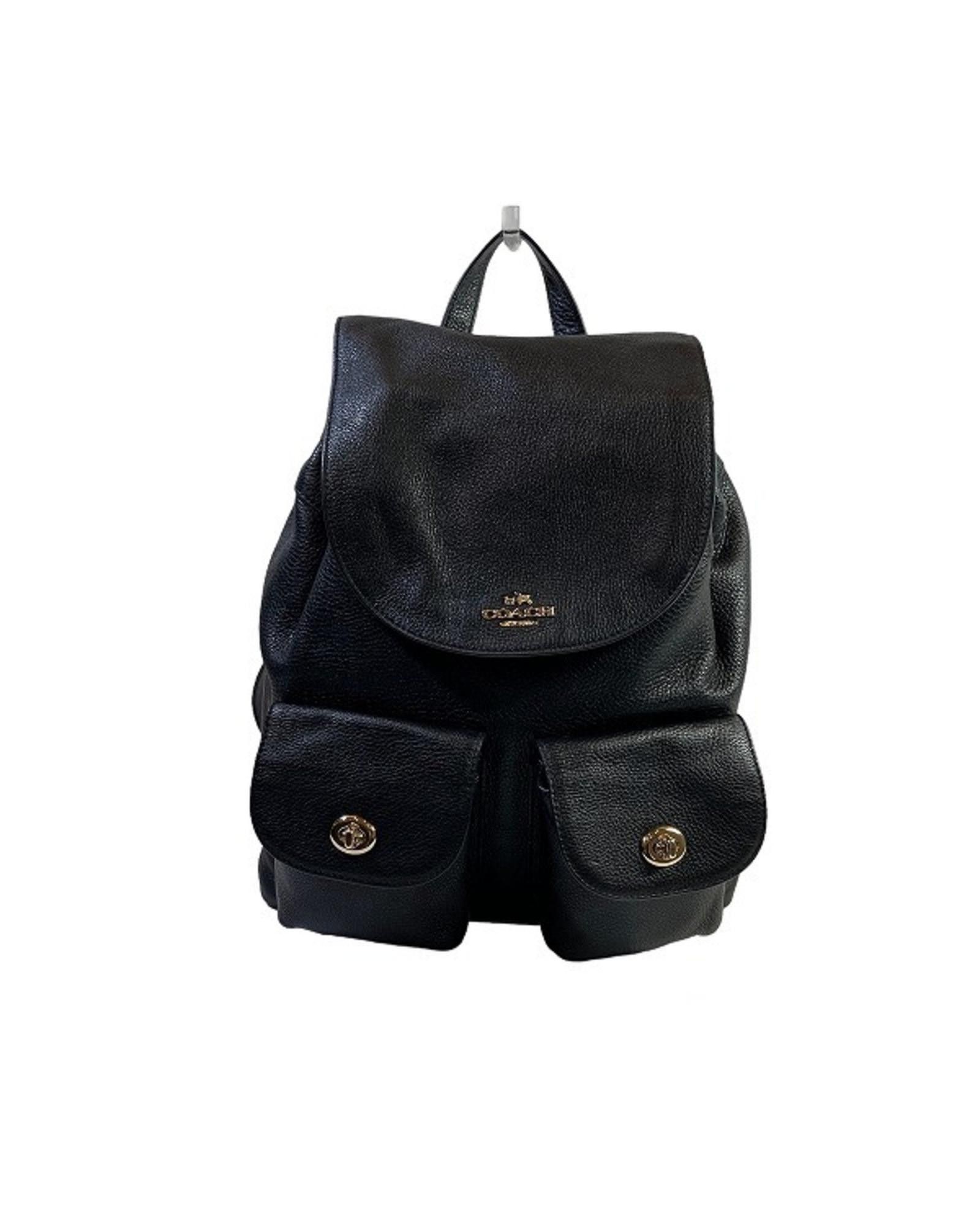 Coach Black Leather Backpack | Grailed