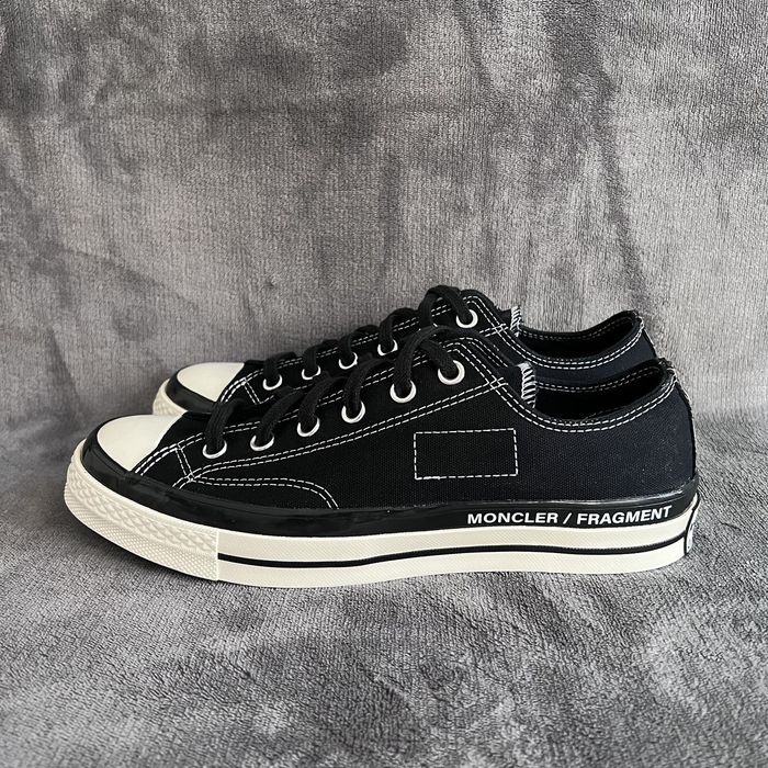 Moncler Fragment Design x Moncler x Converse Chuck 70 Low - Black | Grailed