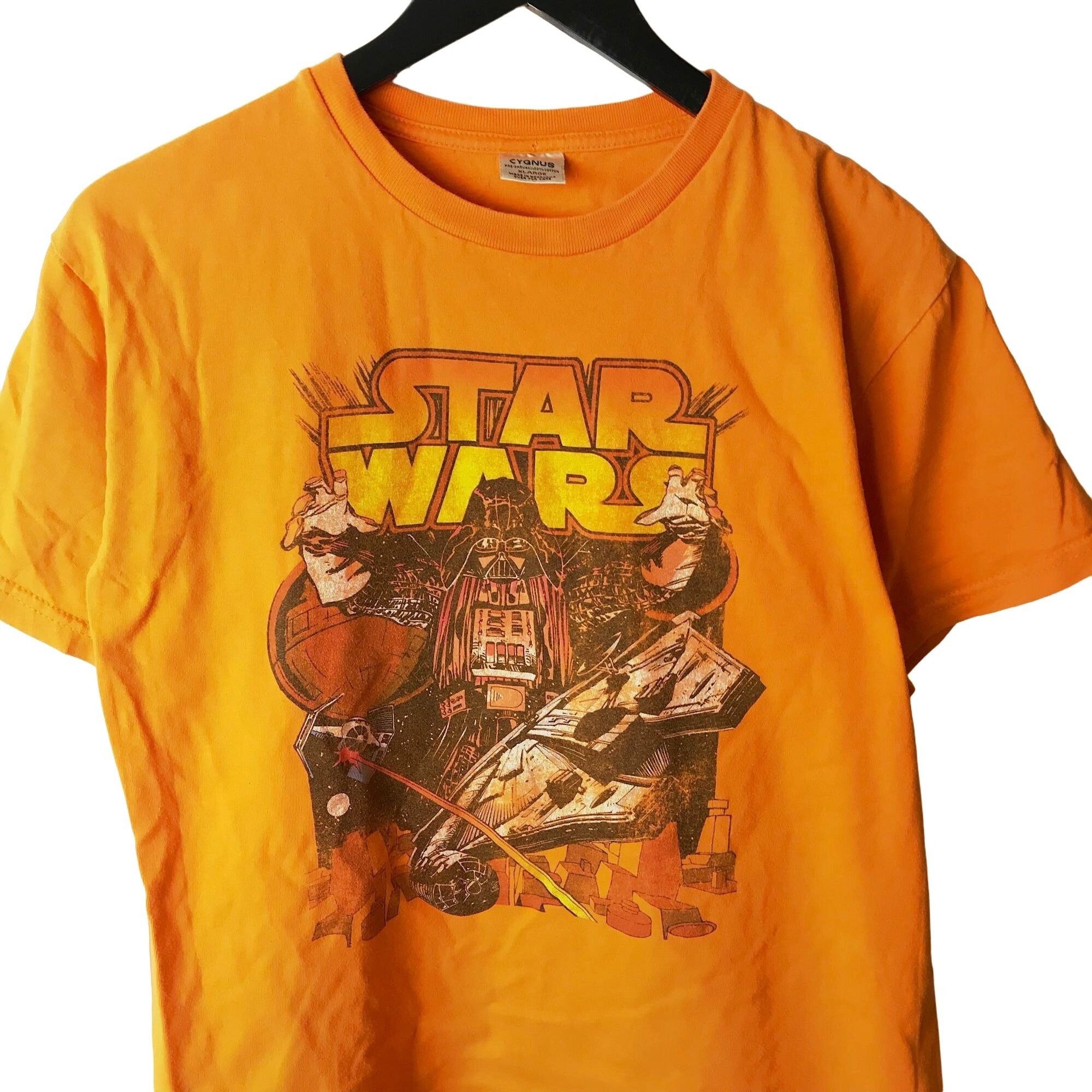 Movie Star Wars Darth Vader T Shirt Orange XL Extra Large Movie | Grailed
