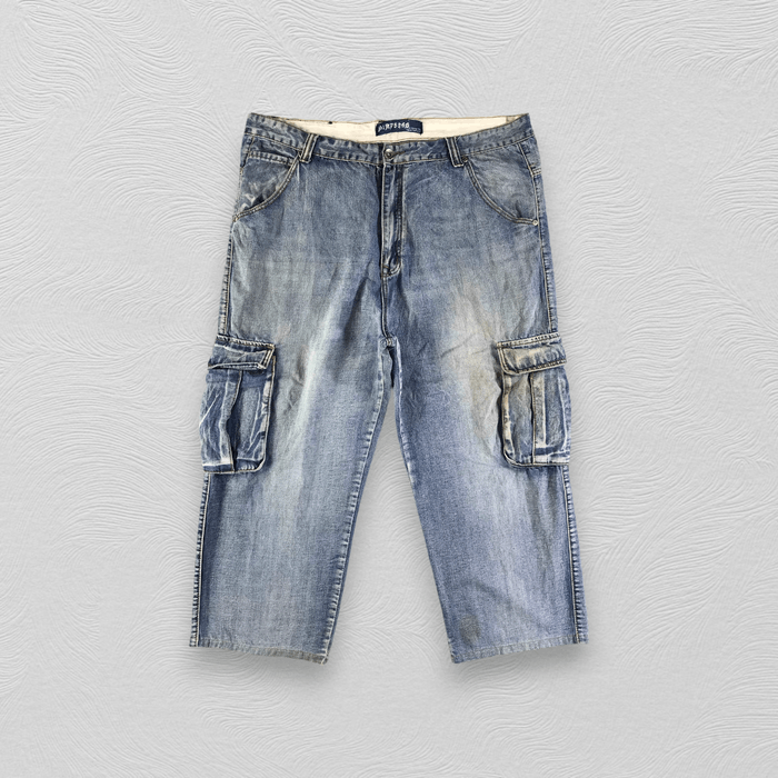 Vintage Play Bigg Jeans Cargo Jeans Short Pants Denim KJ2195 | Grailed