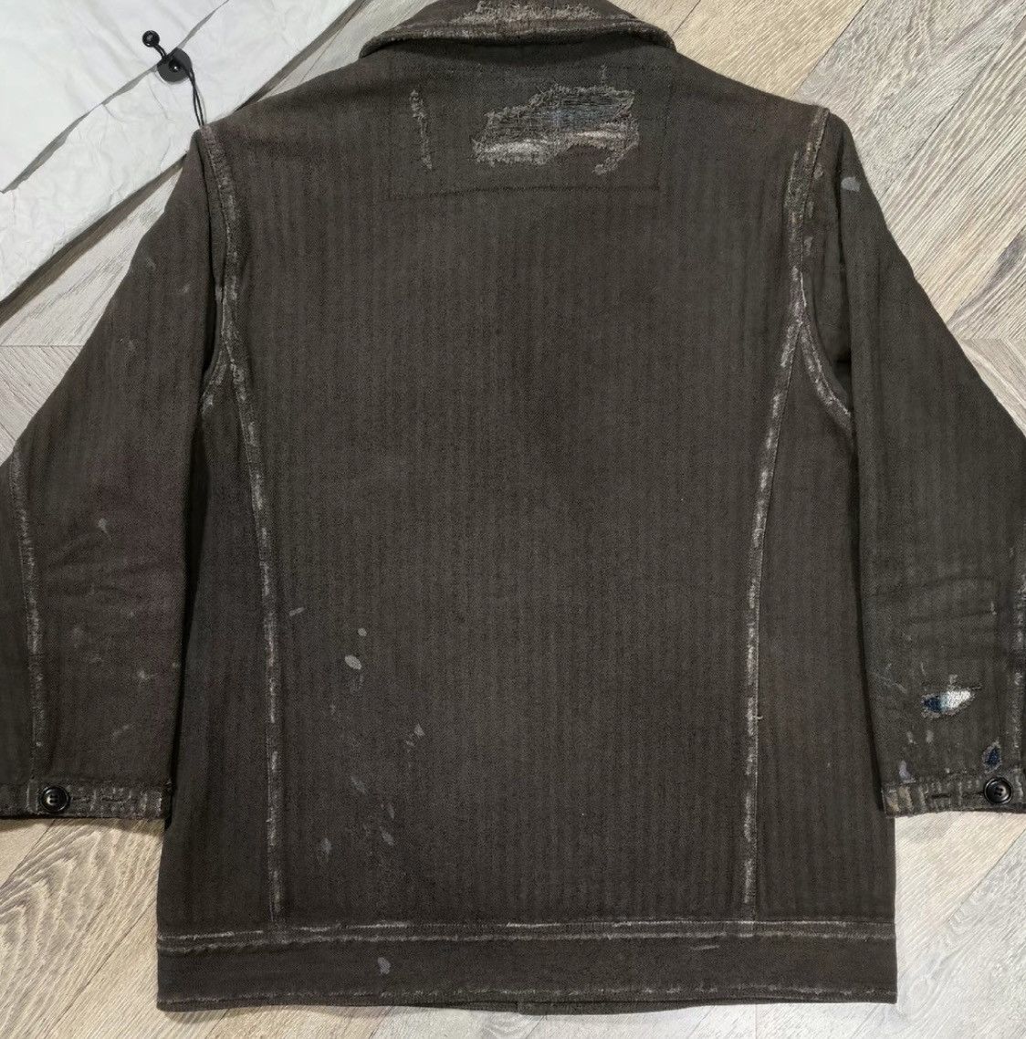 Visvim Visvim 19ssict Benny JKT Crash (Herringbone) ancient cloth d ...