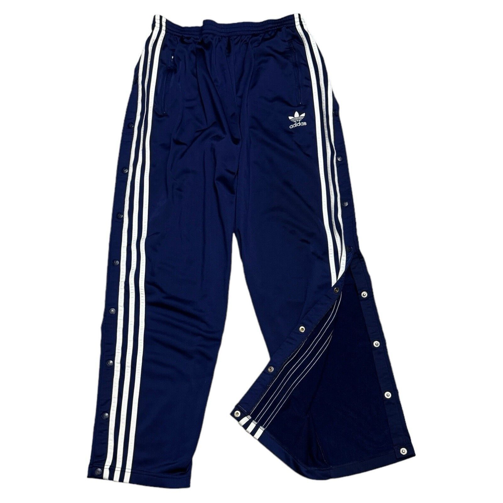 Adidas VINTAGE Adidas TEARAWAY Retro Striped Snap Up Jogger Pants | Grailed