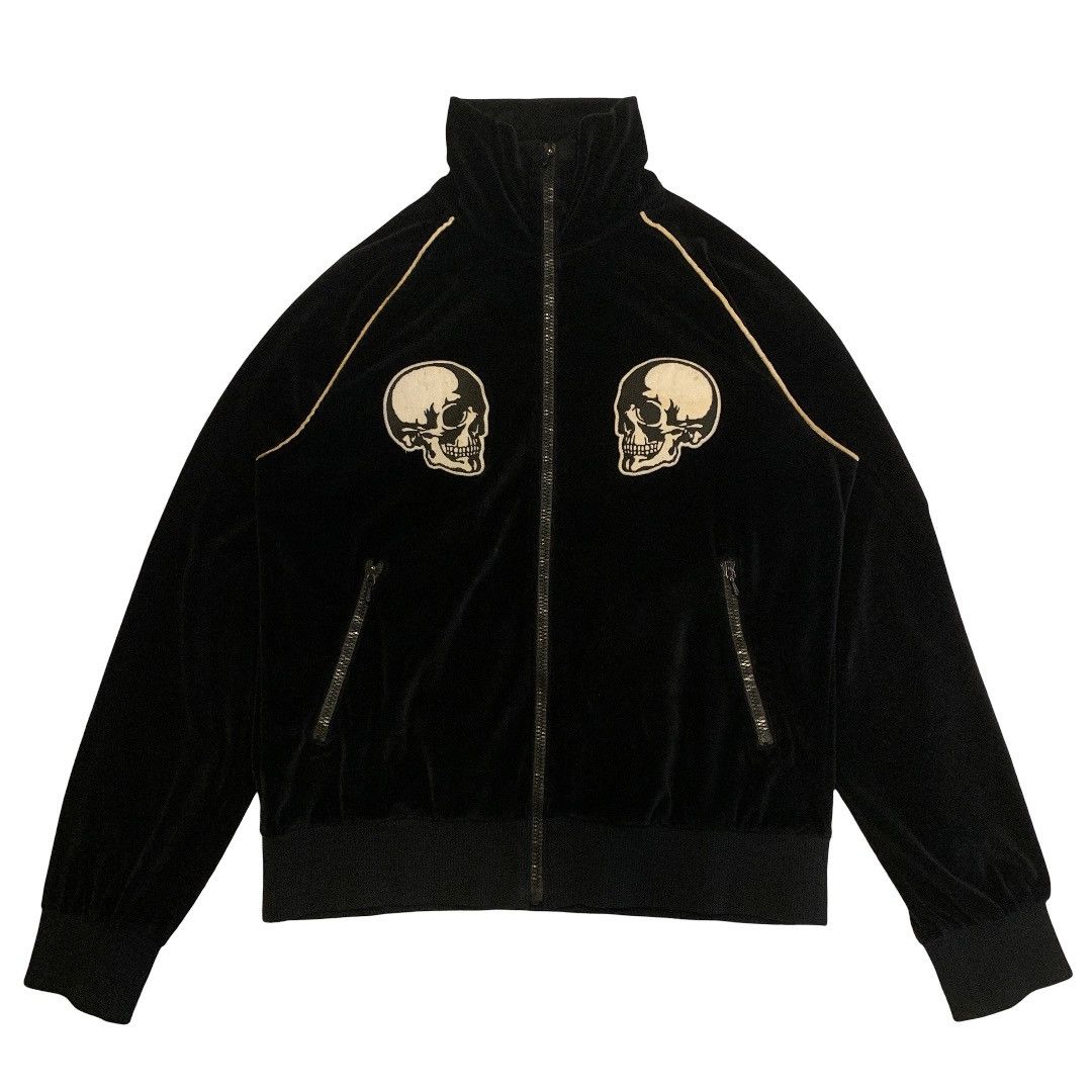Number (N)ine Number (N)ine 2004SS Double Skull Velour Zip Up | Grailed