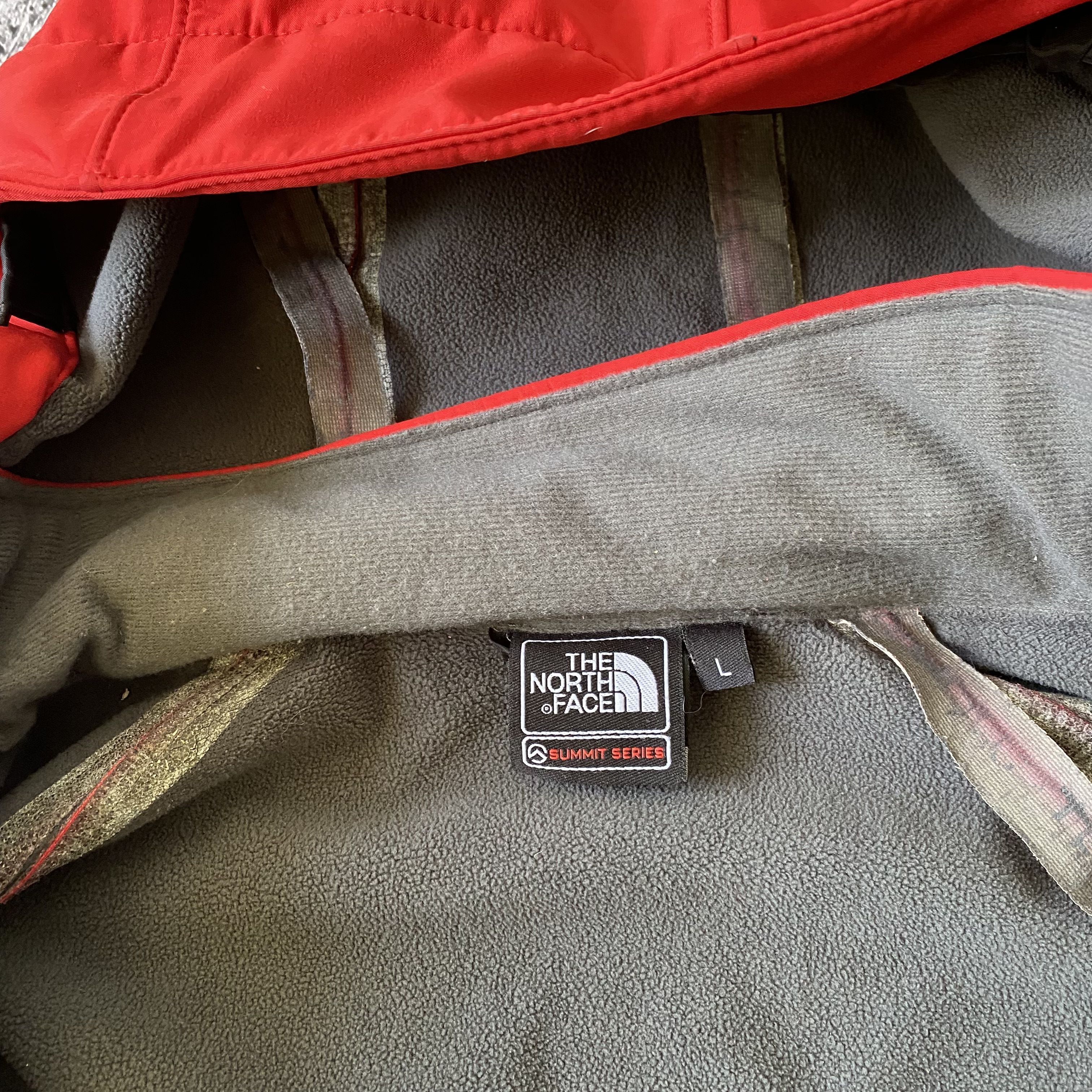 Vintage Vintage The North Face Soft Shell Fleece Jacket Red | Grailed