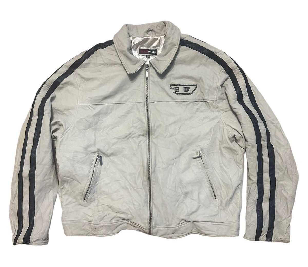 Diesel Diesel Jacket Vintage Leather Logo Motor | Grailed