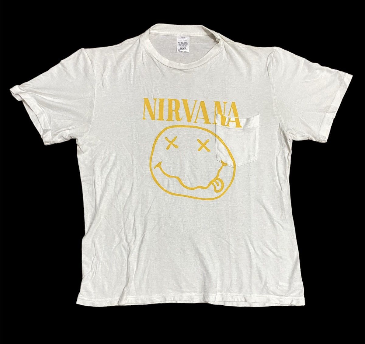 Number (N)ine RARE Number Nine Single Pocket Tee Nirvana Smiley | Grailed