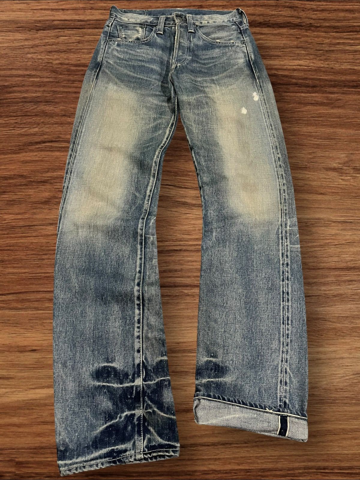 Levi's Levi’s 50s 501XX Big E LVC Japan Whiskering Selvedge Jeans | Grailed