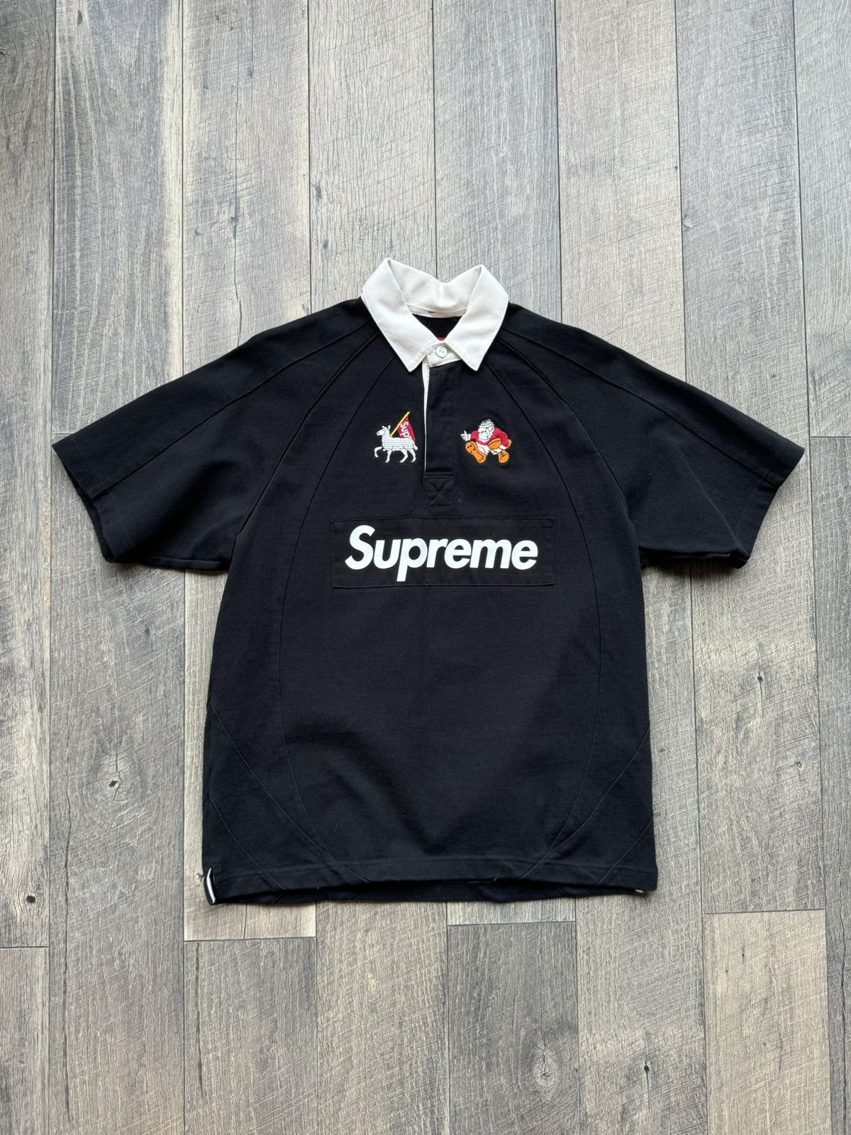 Supreme Supreme Rugby Polo S/S Black | Grailed