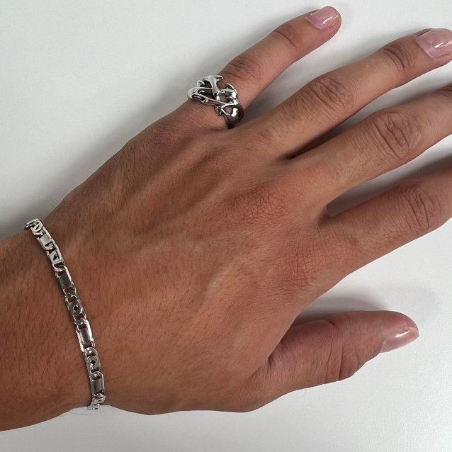 Sterling Silver Y2K grunge silver thorn ring | Grailed