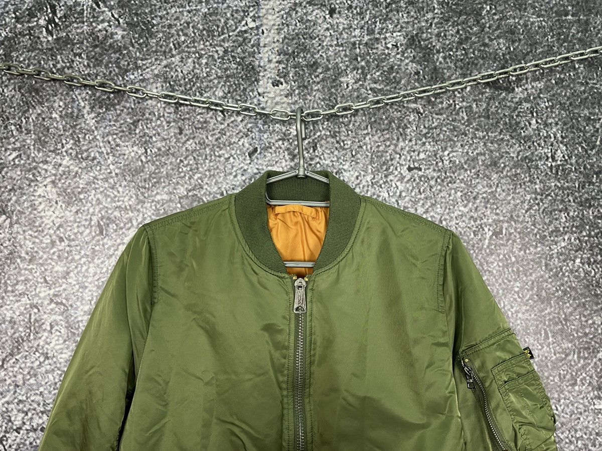 Alpha Industries × Bomber Jacket × Vintage Alpha Industries Nylon Bomber Reversible Jacket Ma-1 ...