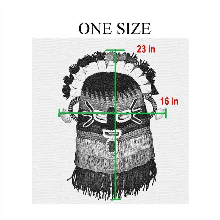 Other NEW Adult Incas Mask Handmade Aya Huma Diablo Umo Ecuador Di ...