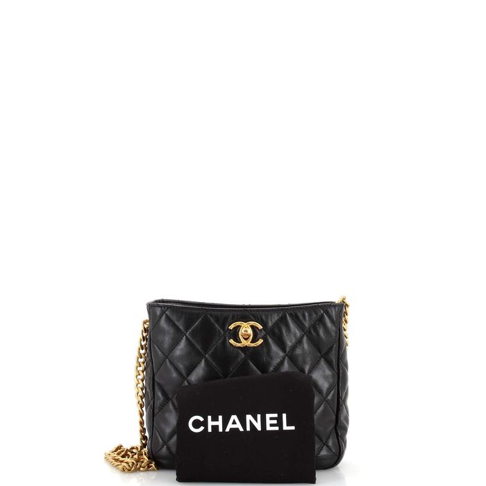 Chanel All Slide Long Chain Hobo Quilted Lambskin Small | Grailed