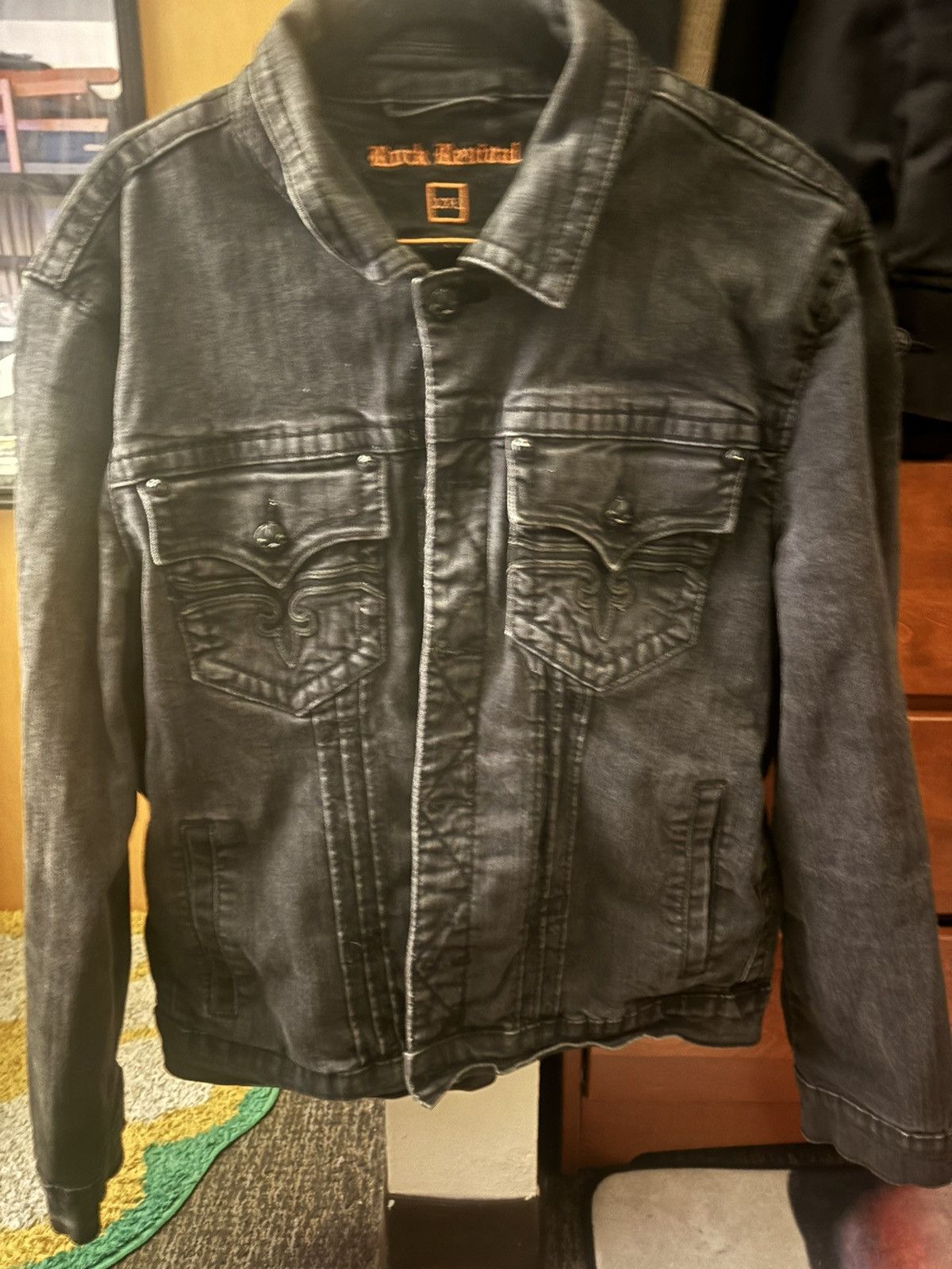 Rock Revival RARE BLACK ROCK REVIVAL DENIM JACKET | Grailed