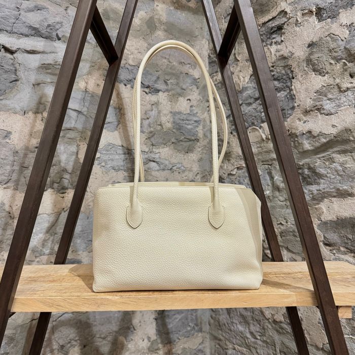 The Row The Row Ivory Grained Leather Terrasse Shoulder Bag | Grailed