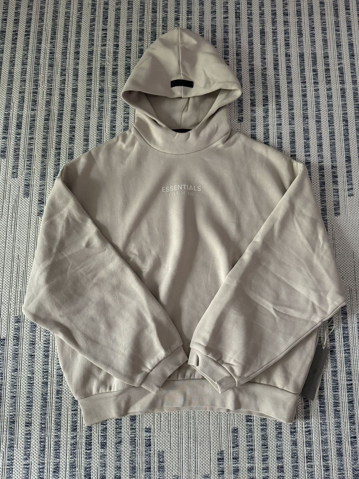 Essentials Fear Of God Essentials core hoodie - Silver Cloud | Grailed