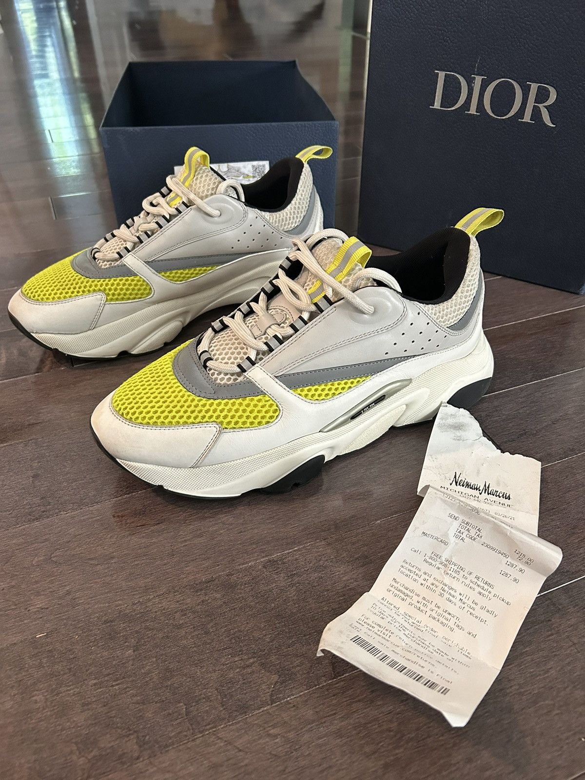 Dior Dior B22 “Yellow and White” Og all W/Receipt | Grailed