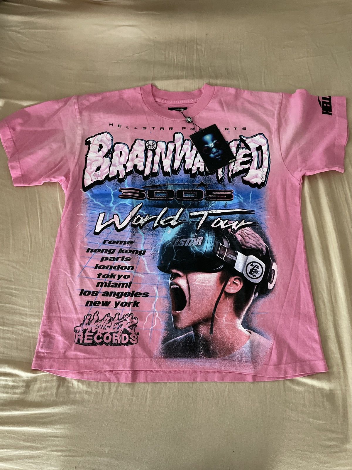 HELLSTAR Hellstar brainwashed world tour tee | Grailed