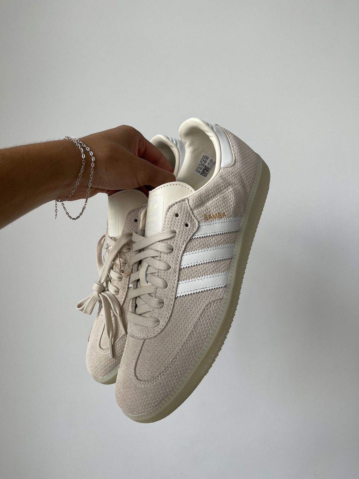 Adidas × Streetwear × Vintage Adidas Samba OG Beige Suede Low Top Shoes ...