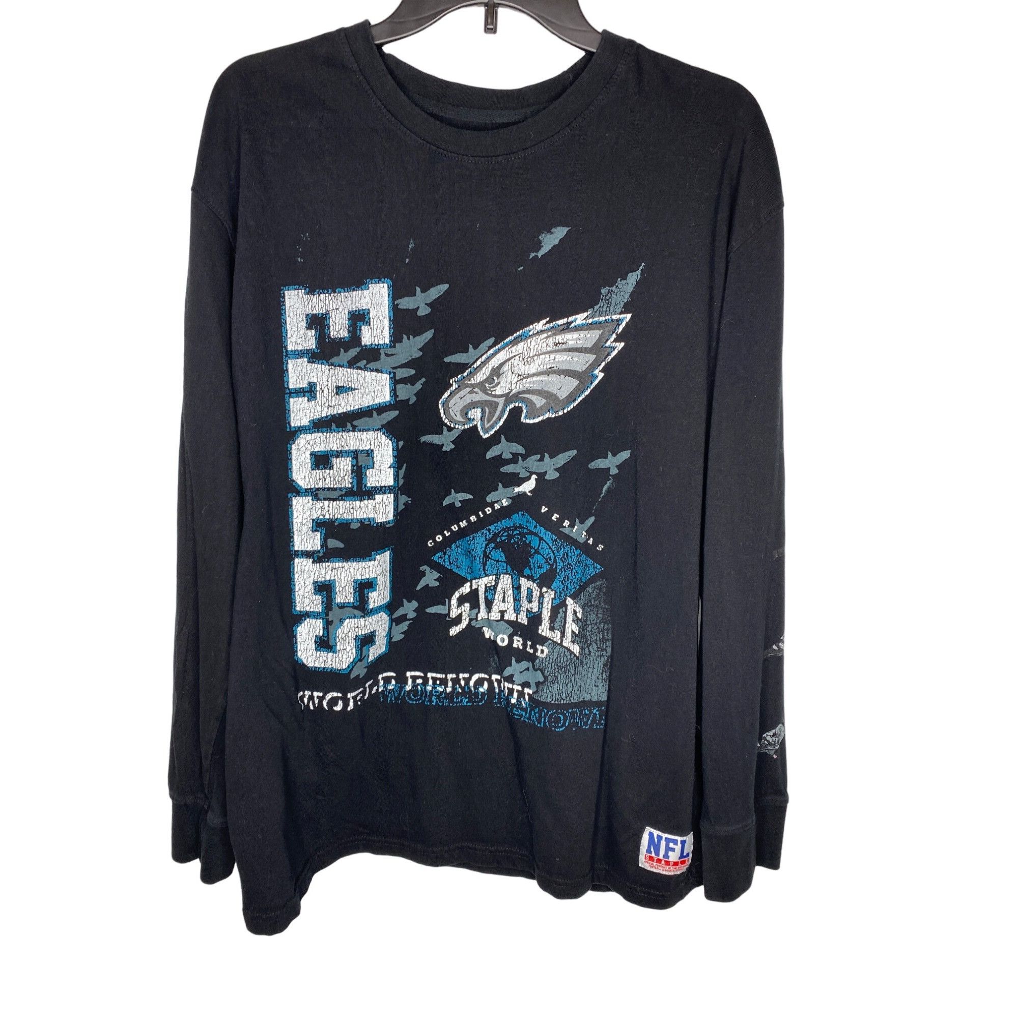 NFL NFL X STAPLE MEN'S BLACK PHILADELPHIA EAGLES WORLD RENOWNED | Grailed