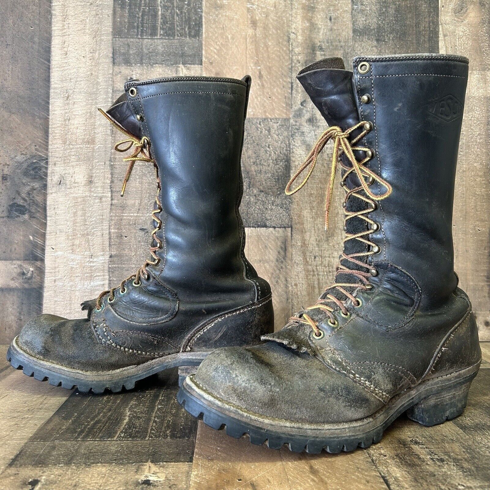 WESCO Wesco Vintage Engineer Lineman Soft Toe Work Boots Mens 10 D ...