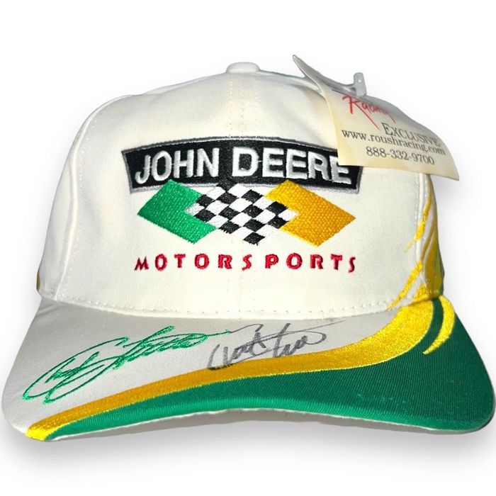 NASCAR Chad Little John Deere NASCAR Snapback Cap 90s Vintage ...