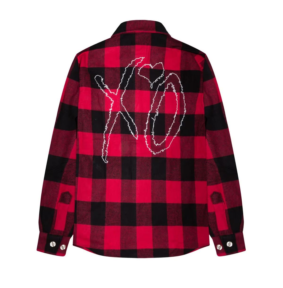 The Weeknd THE WEEKND XO CLASSIC LOGO II RED FLANNEL | Grailed
