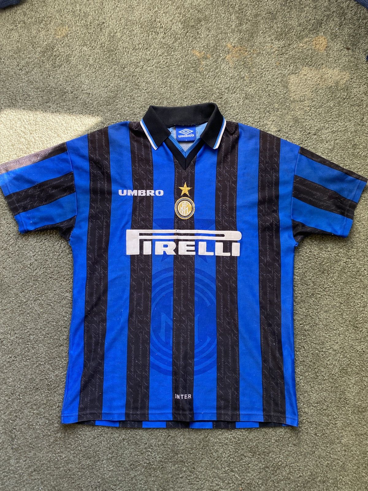 Soccer Jersey × Umbro × Vintage 97/98 Inter Milan Home Jersey | Grailed