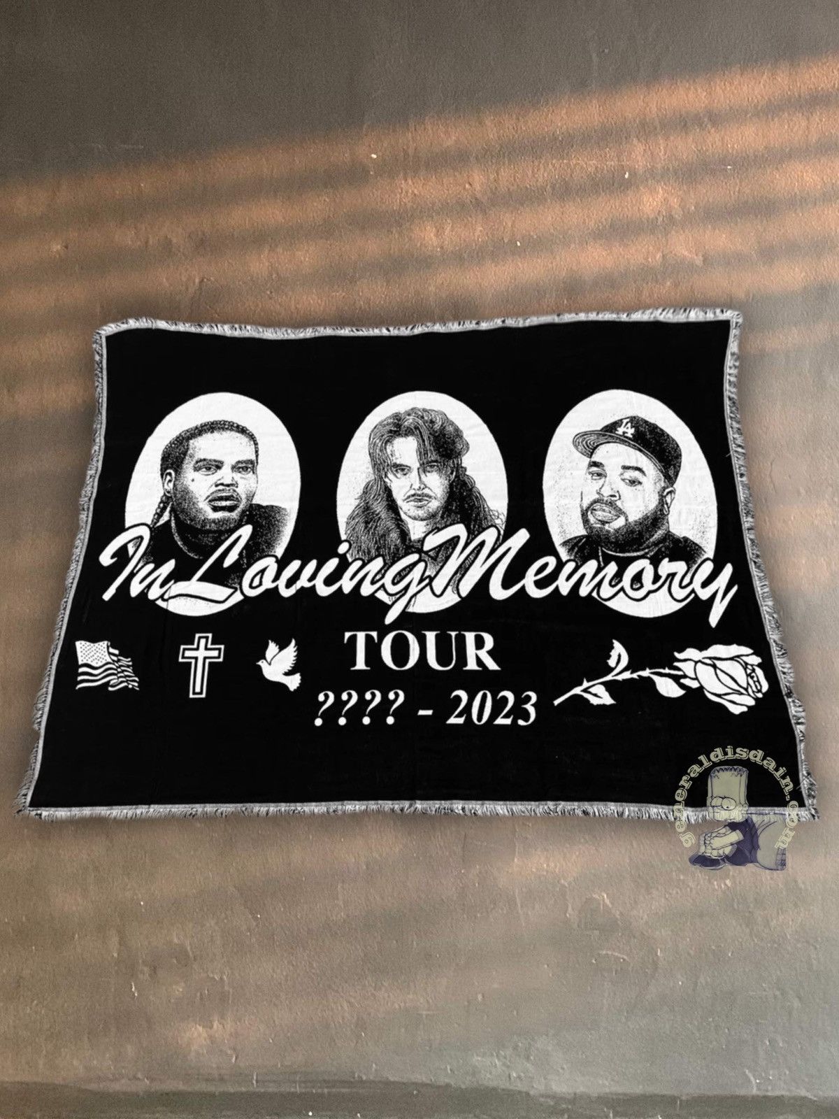 Bones × Team Sesh × Teamsesh TeamSESH x BONES INLOVINGMEMORY TOUR BLANKET & pin | Grailed
