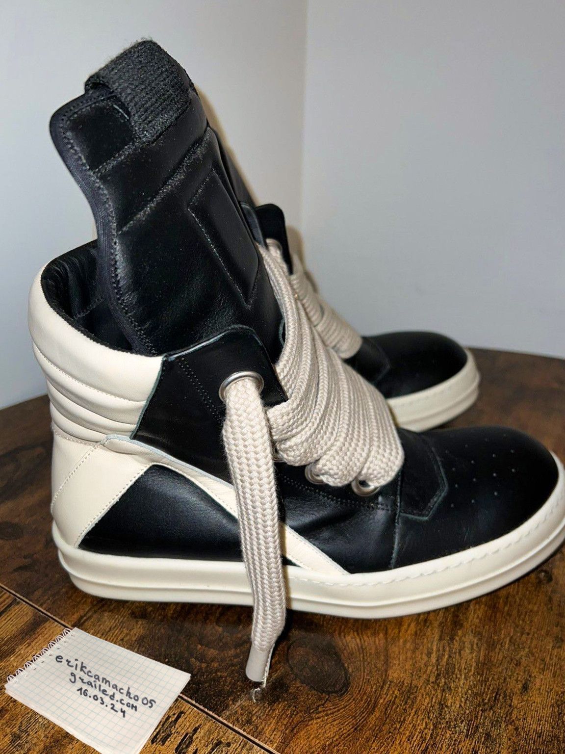 Rick Owens Rick Owens Geobasket Jumbo Laces | Grailed