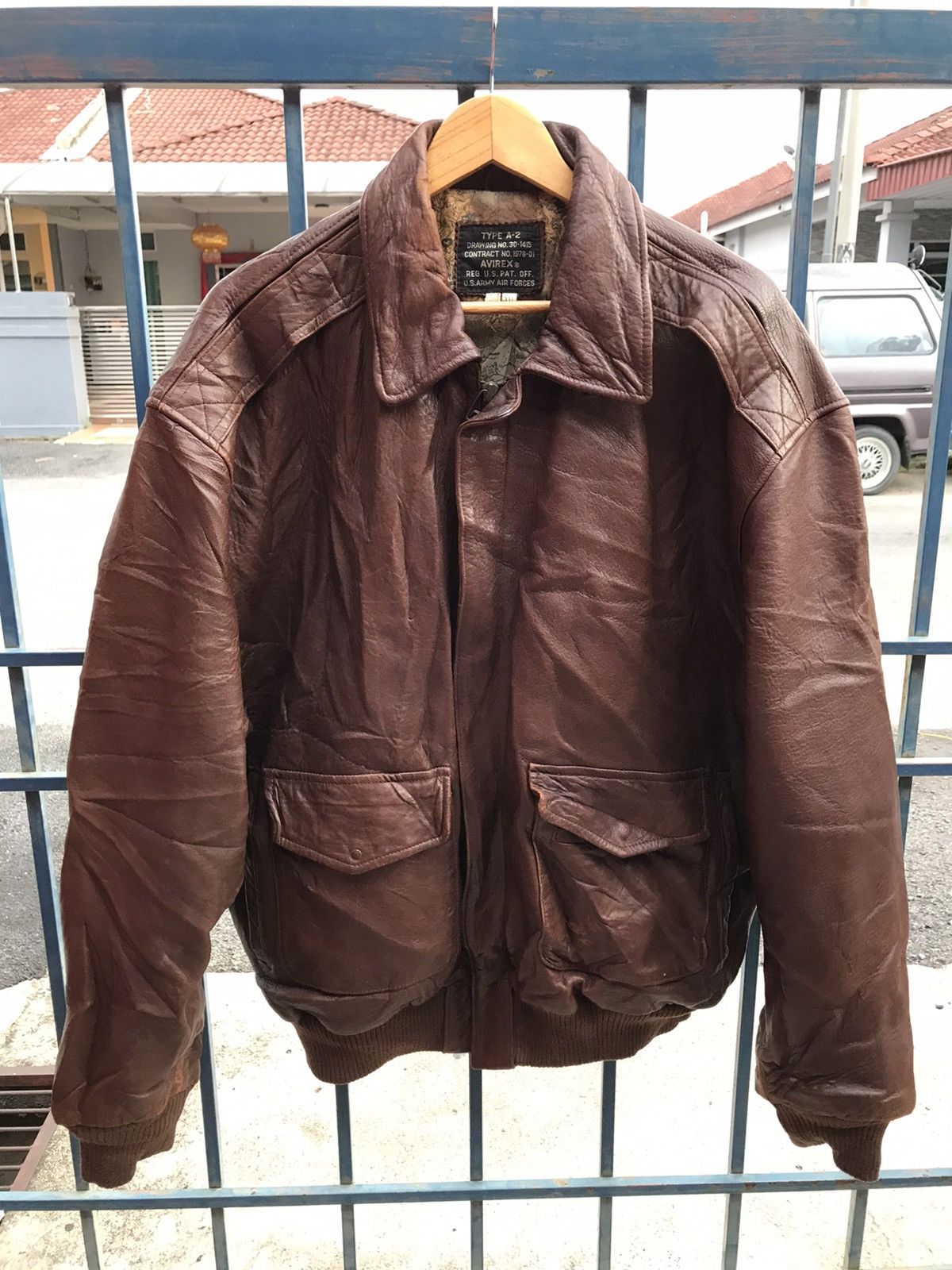 Vintage Avirex 1978 type a-2 us army air force leather jacket | Grailed