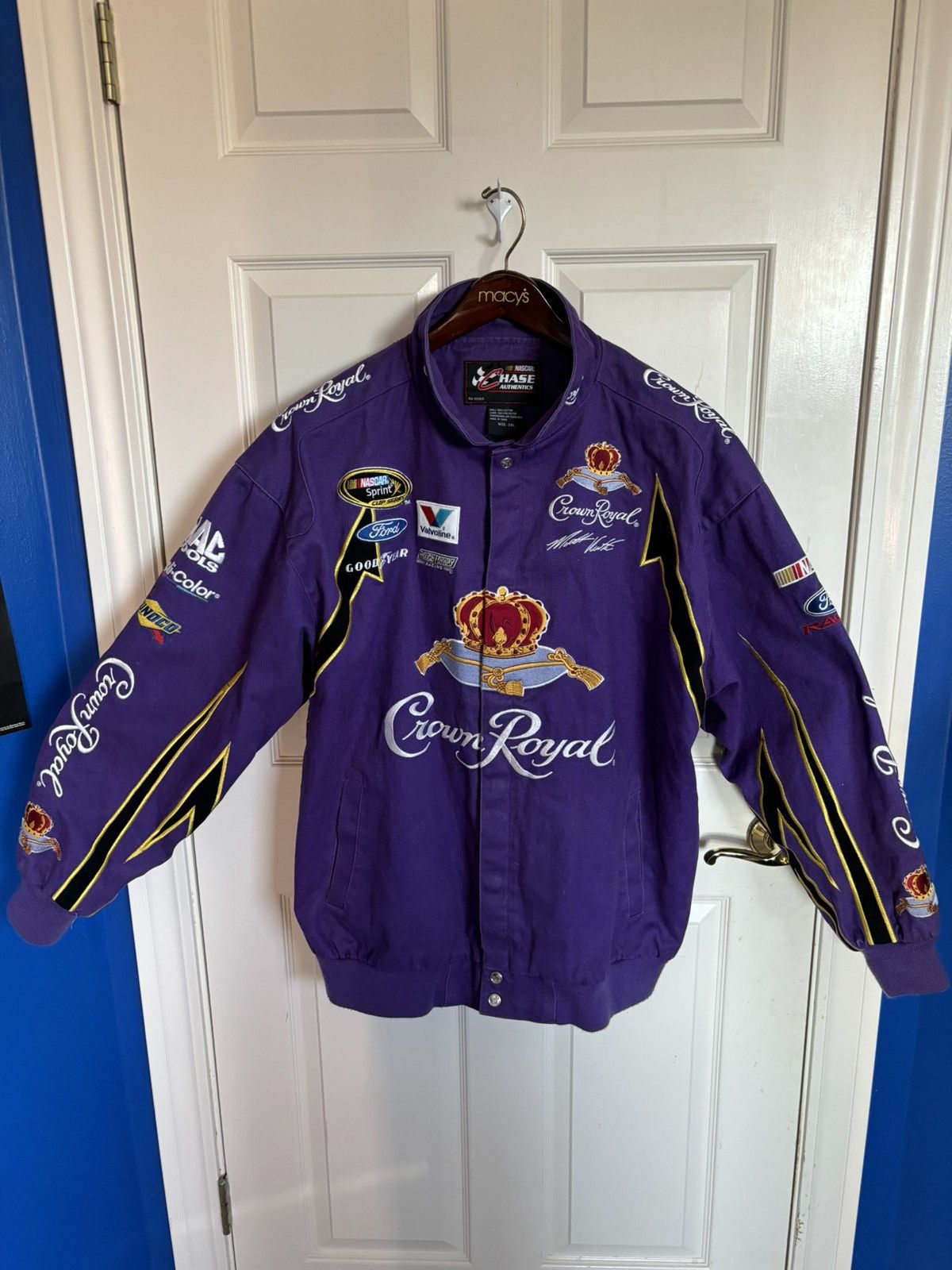 Chase Authentics × NASCAR 1990’s Crown Royal Racing jacket | Grailed