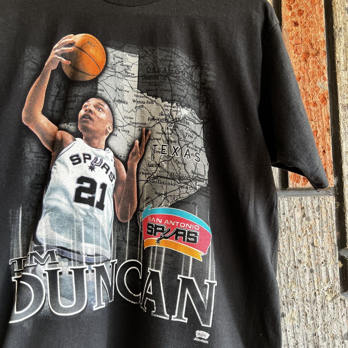 Fruit Of The Loom × NBA × Vintage VTG ‘90s Tim Duncan San Antonio Spurs ...