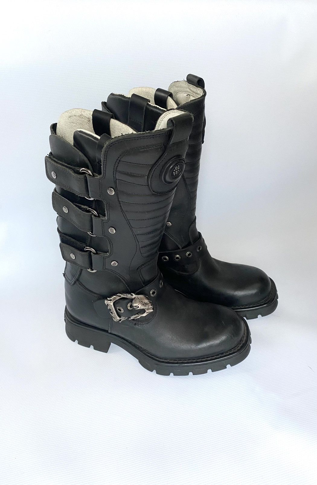 Avant Garde × New Rock × Vintage Vintage New Rock leather boots | Grailed